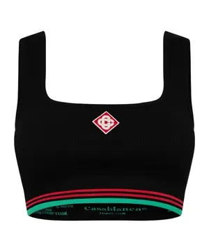 Casablanca Logo Seamless Vest - Black