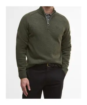 Barbour Grangetown Half-zip Jumper - Green