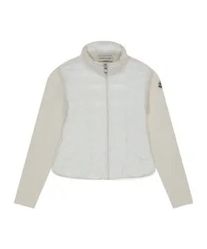 Moncler Padded Wool Zip Up Cardigan
