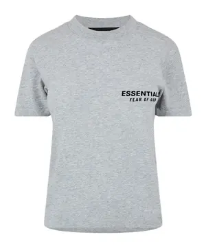Fear Of God Crew Neck Logo T-shirt - Gray