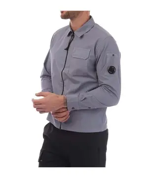 C.P. COMPANY Organic Gabardine Full-zip Overshirt