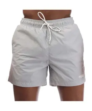 Hugo Boss Haiti Contrast Logo Swim Shorts - Gray