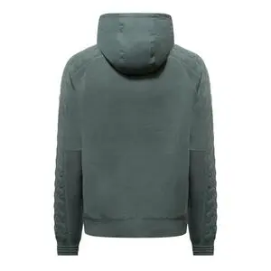 Hugo Boss Boss Kn Mirror Zip-up Hoodie With Textured Jacquard Sleeves