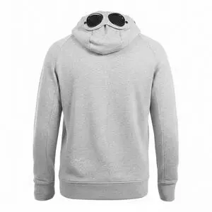 C.P. COMPANY Diagonal Raised Fleece Lens Zip Hoodie
