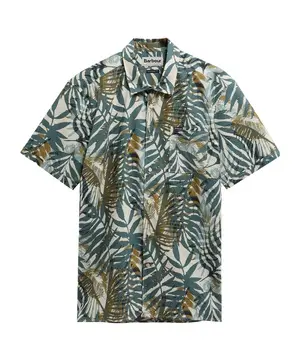 Barbour Short-sleeved Shirt With A Printed Pattern - No