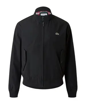 Lacoste Water-repellent Twill Jacket With Embroidered Crocodile