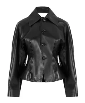 BOTTEGA VENETA Puff Sleeve Leather Jacket