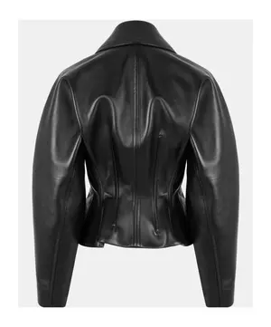 Bottega Veneta Puff Sleeve Leather Jacket