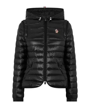 Moncler Long-sleeved Cotton-padded Jacket - Black