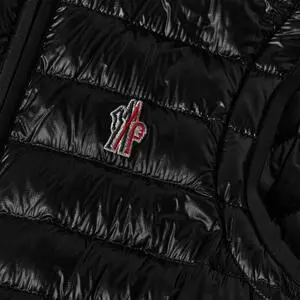 Moncler Long-sleeved Cotton-padded Jacket - Black