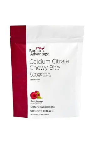 BARIATRIC ADVANTAGE Calcium Citrate Chewy Bites Highly Absorbable Vitamin D3 Supplement 90 Count - None