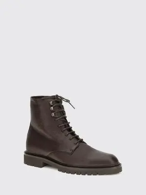Brunello Cucinelli Lace-up Leather Boots - Brown