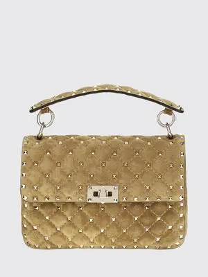 Valentino Garavani Rockstud Leather Handbag - Beige