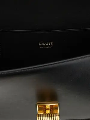 Khaite Clutch With Gold Tone Clasp - Black