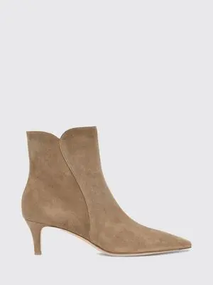 GIANVITO ROSSI Levy Suede Ankle Boots - Camel