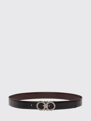 FERRAGAMO Gancini Belt - Brown