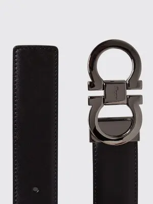 FERRAGAMO Gancini Belt - Brown