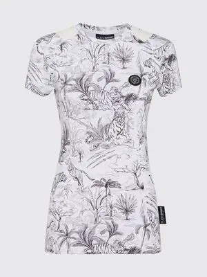 PLEIN SPORT Tiger Print T-shirt - White