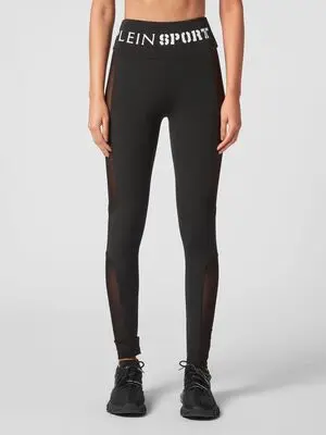 PLEIN SPORT Mesh Panel Leggings