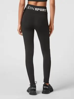 PLEIN SPORT Mesh Panel Leggings