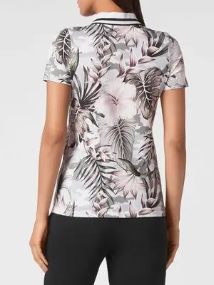PLEIN SPORT Tropical Print Polo Shirt