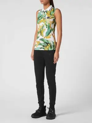 PLEIN SPORT Sleeveless Polo Shirt - Multicolor