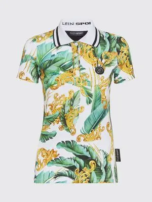 PLEIN SPORT Tropical Print Polo Shirt
