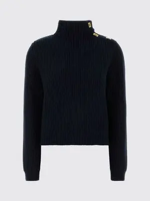 FERRAGAMO Ribbed Turtleneck With Button Detail