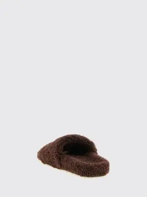 Balenciaga Shearling Mules - Brown