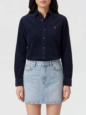 Polo Ralph Lauren Slim Fit Velvet Shirt - Navy