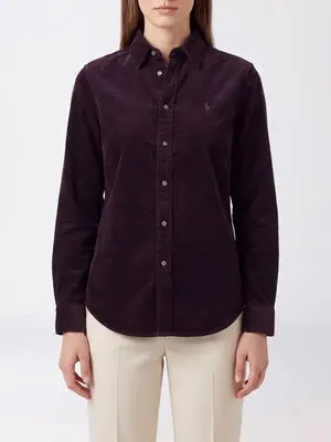 Polo Ralph Lauren POLO RALPH LAUREN Slim Fit Velvet Shirt Red