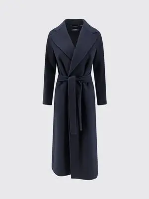 Max Mara Belted Coat - Navy