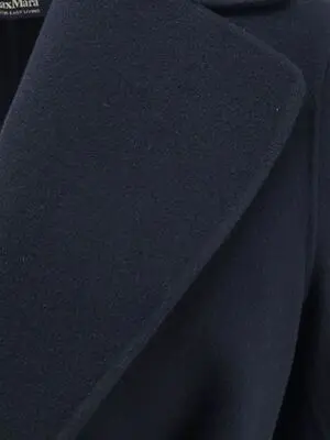 Max Mara Belted Coat - Navy