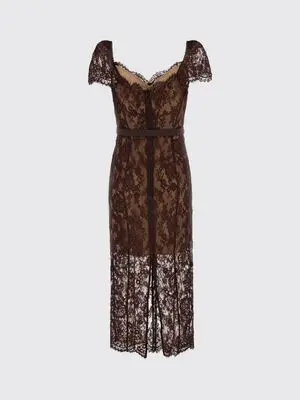 SELF-PORTRAIT Lace Belted Dress