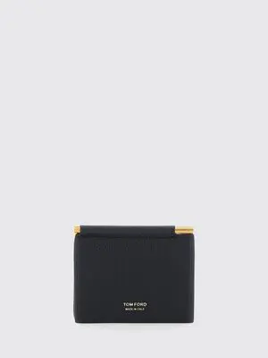 TOM FORD Bifold Grained Calfskin Card Holder With Money Clip