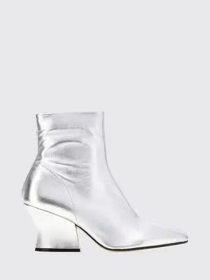 JIL SANDER Pointed Toe Ankle Boots - Grey