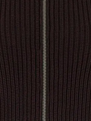 MAISON MARGIELA Ribbed Zip-up Sweater