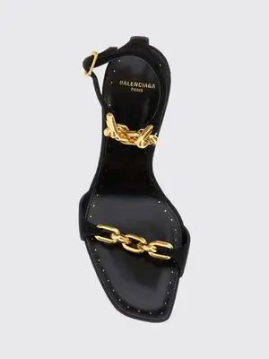 Balenciaga High Heel Sandals With Chain Detail