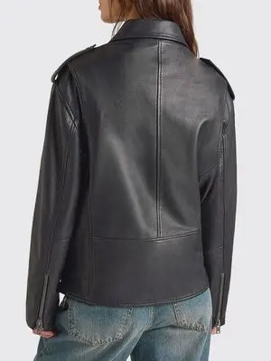 Momoni Leather Biker Jacket
