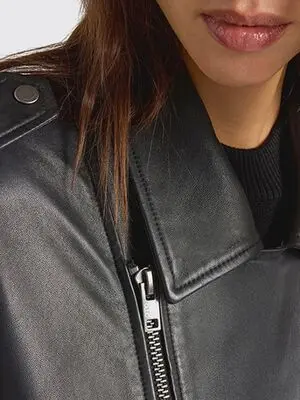 Momoni Leather Biker Jacket