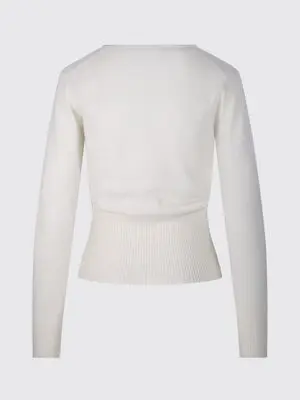 Max Mara Ribbed Waistline Sweater - White