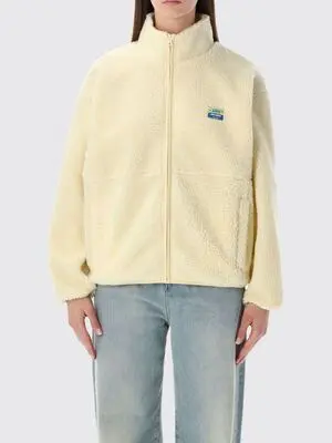 American Vintage Fleece Zip Up Jacket - Beige