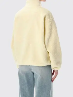 American Vintage Fleece Zip Up Jacket - Beige