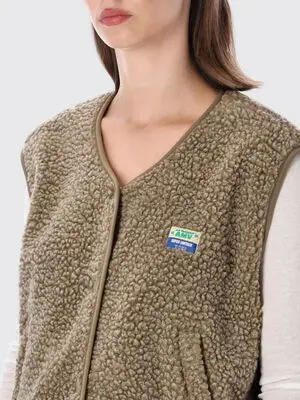 American Vintage Padded Fleece Vest - Beige