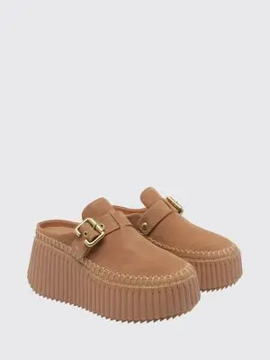 Chloé Suede Mules - Brown