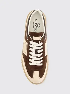 Valentino Garavani Suede And Leather Sneakers