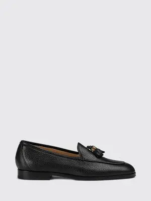 DOUCAL'S Deerskin Tassel Loafers - Black