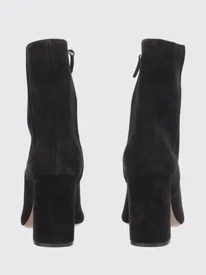 Paris Texas Suede Ankle Boots - Black