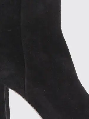 Paris Texas Suede Ankle Boots - Black