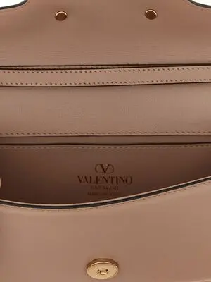 Valentino Garavani Crystal Vlogo Mini Handbag - Pink